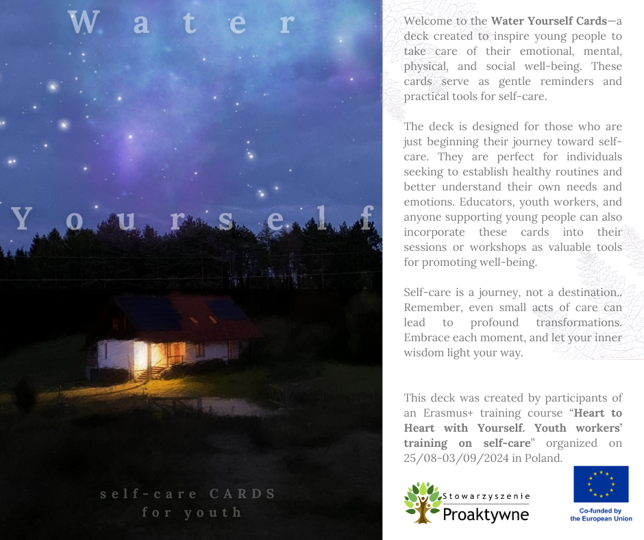 SALTO-YOUTH - Toolbox - Water Yourself Cards